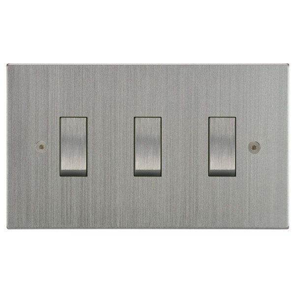 Focus SB Horizon Square Corners NHSC11.3 trimless 3 gang 20 amp 2 way ...