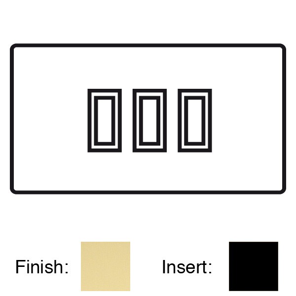 Focus SB Regency R11.3B 3 gang 20 amp 2 way rocker switch in Polished ...