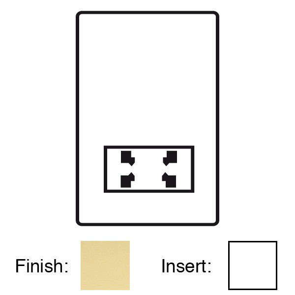 Focus SB Regency R36.1W shaver socket (110/240V) in Polished Brass with ...