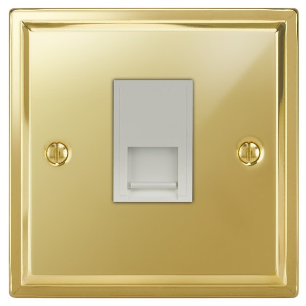 Focus SB Sheraton SPB25.1W 1 gang secondary telephone extension socket ...