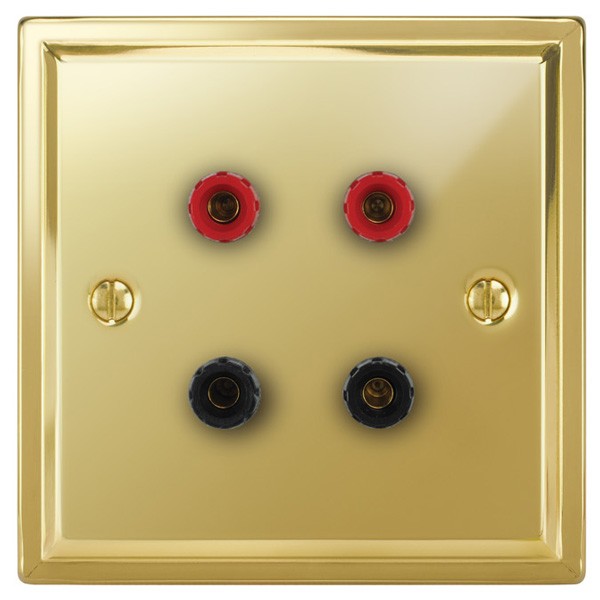 Focus SB Sheraton SPB67.2 2 gang speaker outlet (2 red 2 black 4mm ...