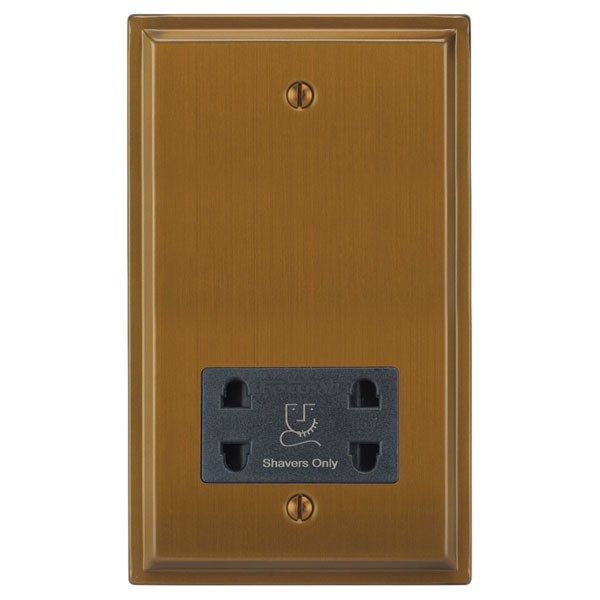 Focus SB Sheraton SBA36.1B shaver socket (110/240V) in Bronze Antique ...