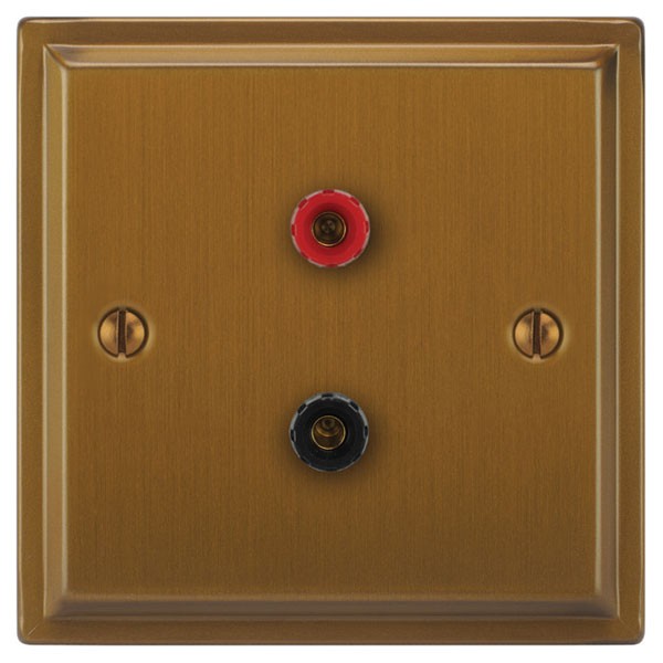 Focus SB Sheraton SBA67.1 1 gang speaker outlet (1 red 1 black 4mm ...