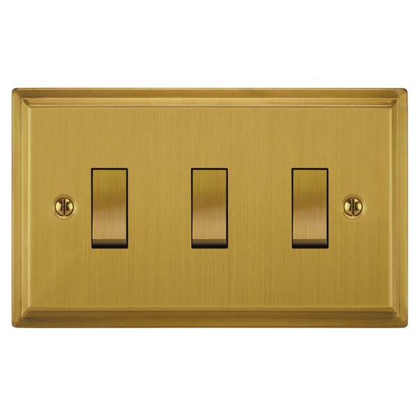 Focus SB Sheraton SSB11.3 3 gang 20 amp 2 way rocker switch in Satin ...