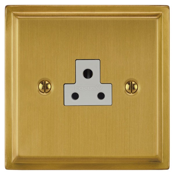 Focus SB Sheraton SSB19.1W 1 gang 2 amp unswitched socket in Satin ...