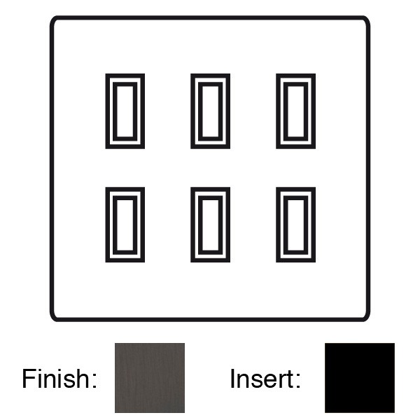 Focus SB True Edge TEACB11.6B 6 gang 20 amp 2 way rocker switch in ...