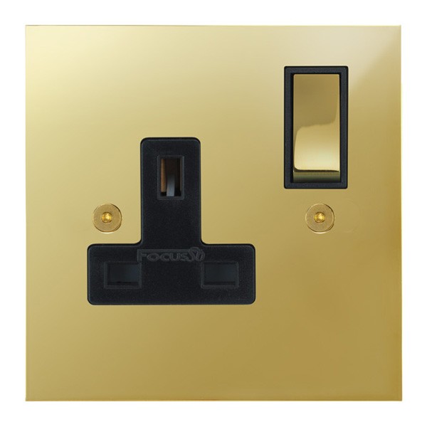 Focus SB True Edge TEAPB18.1B 1 gang 13 amp switched socket in Polished ...