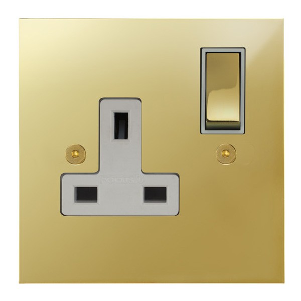 Focus SB True Edge TEAPB18.1W 1 gang 13 amp switched socket in Polished ...