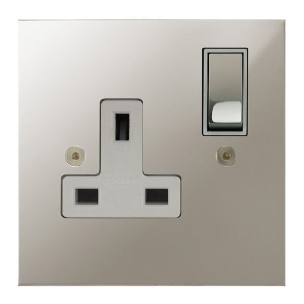 Focus SB True Edge TEAPN18.1W 1 gang 13 amp switched socket in Polished ...