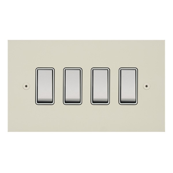 Focus SB True Edge TEAPW10.4W 4 gang 20 amp 2 way rocker switch in ...
