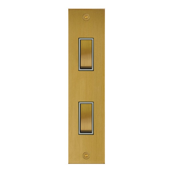 Focus SB True Edge TEASB16.2W 2 gang 20 amp 2 way architrave switch in ...