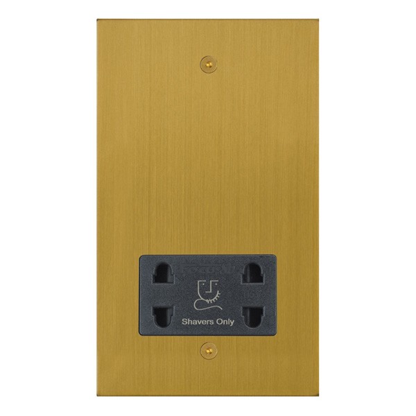 Focus SB True Edge TEASB36.1B shaver socket (110/240V) in Satin Brass ...