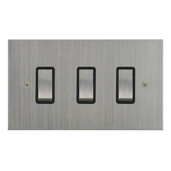 Focus SB True Edge TEASC11.3B 3 gang 20 amp 2 way rocker switch in ...