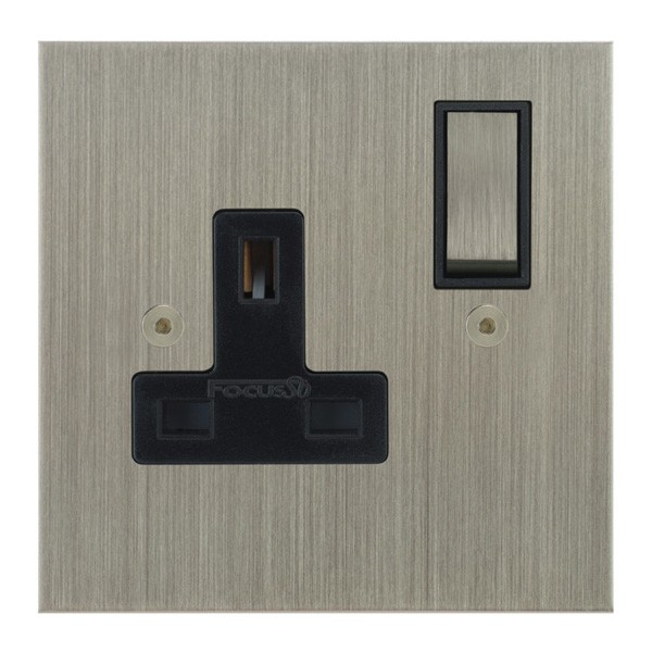 Focus SB True Edge TEASN18.1B 1 gang 13 amp switched socket in Satin ...