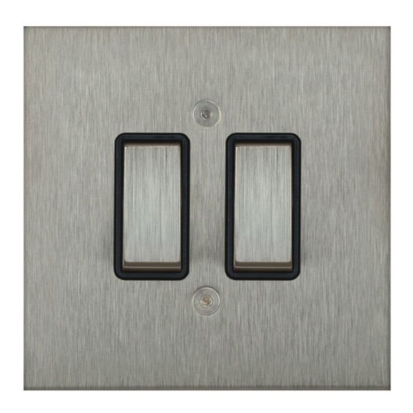 Focus SB True Edge TEASS11.2B 2 gang 20 amp 2 way rocker switch in ...