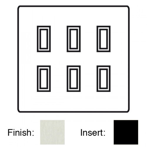 Focus SB True Edge TEASS11.6B 6 gang 20 amp 2 way rocker switch in ...