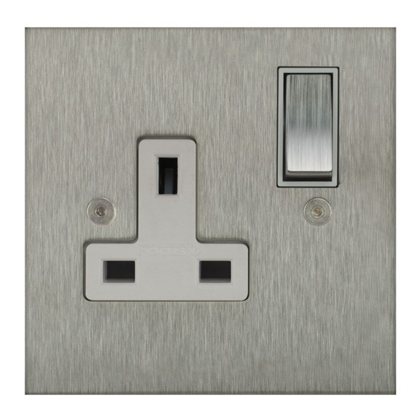 Focus SB True Edge TEASS18.1W 1 gang 13 amp switched socket in Satin ...