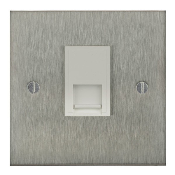 Focus SB True Edge TEASS24.1W 1 gang master telephone socket in Satin ...