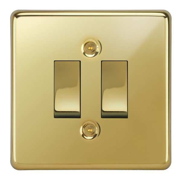 Focus SB Victorian VPB11.2 2 gang 20 amp 2 way rocker switch in ...