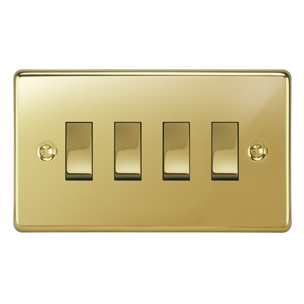 Focus SB Victorian VPB11.4 4 gang 20 amp 2 way rocker switch in ...
