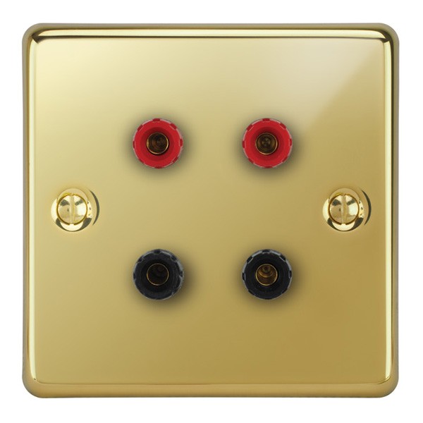 Focus SB Victorian VPB67.2 2 gang speaker outlet (2 red 2 black 4mm ...