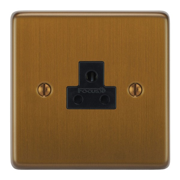 Focus SB Victorian VBA19.1B 1 gang 2 amp unswitched socket in Bronze ...
