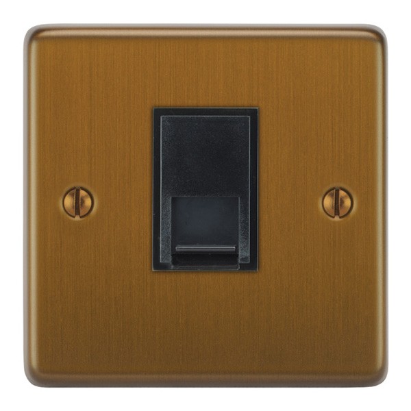 Focus SB Victorian VBA24.1B 1 gang master telephone socket in Bronze ...