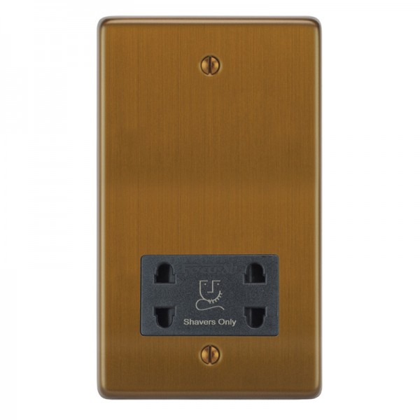Focus SB Victorian VBA36.1B shaver socket (110/240V) in Bronze Antique ...