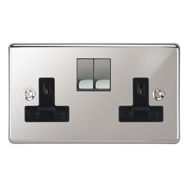 Focus SB Victorian VPC18.2B 2 gang 13 amp switched socket in Polished ...