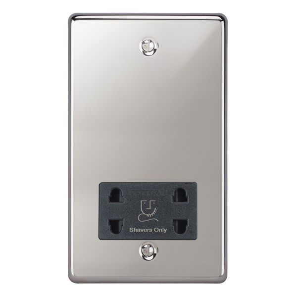 Focus SB Victorian VPC36.1B shaver socket (110/240V) in Polished Chrome ...