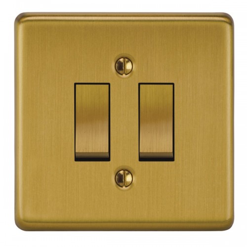 Focus SB Victorian VSB11.2 2 gang 20 amp 2 way rocker switch in Satin ...