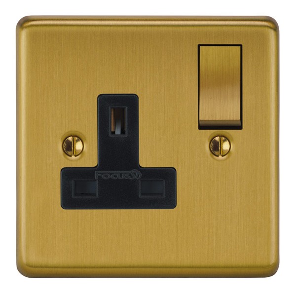 Focus SB Victorian VSB18.1B 1 gang 13 amp switched socket in Satin ...