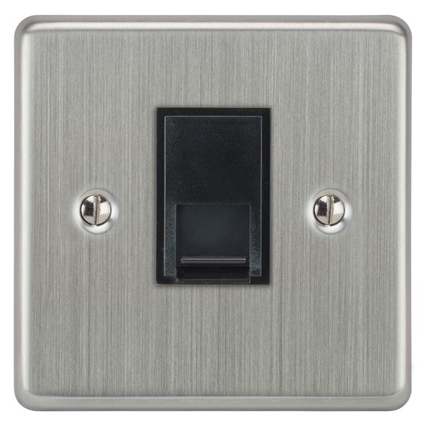 Focus SB Victorian VSC24.1B 1 gang master telephone socket in Satin ...