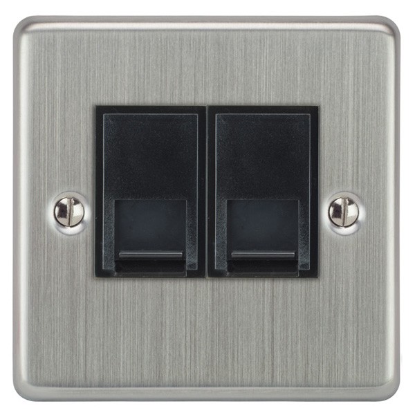 Focus SB Victorian VSC25.2B 2 gang secondary telephone extension socket ...