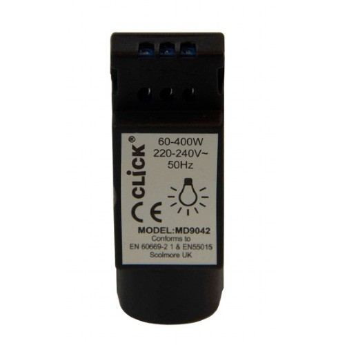 Click Scolmore 400W Push On/Off Dimmer Module | UKES