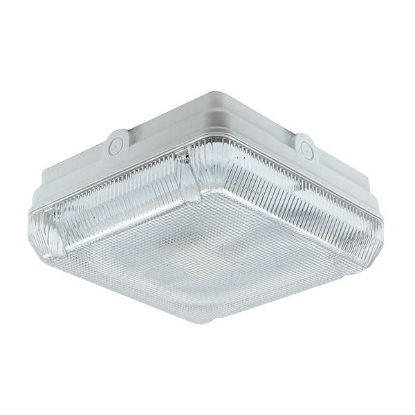 Ansell Lighting Astro CFL 28W White Bulkhead with Prismatic Diffuser ...