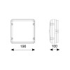 Ansell Lighting Astro LED 8W Black Bulkhead | UKES