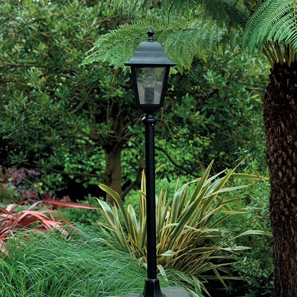 Ansell Lighting Nizza Black Mini Post Lantern | UKES
