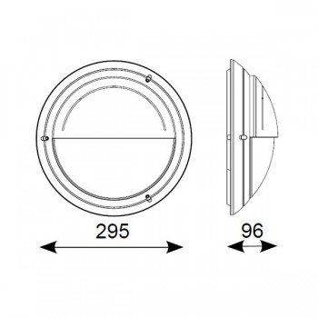 Ansell Lighting Sienna White Bulkhead | UKES