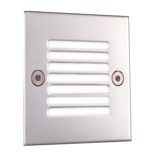 Ansell Lighting Cool White LED Square Recessed Wall Light | UKES