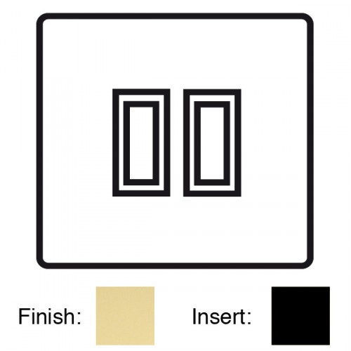 Focus SB Lincoln L10.2B 2 gang 10 amp 2 way rocker switch in Polished ...