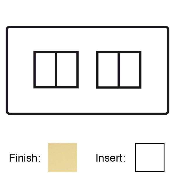 Focus SB Newbury N12.4W 4 gang 6 amp 2 way plaster depth rocker switch ...