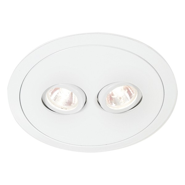 Aurora Lighting AU-MDL822W 12V MR8 Aluminium Adjustable Twin Halogen ...