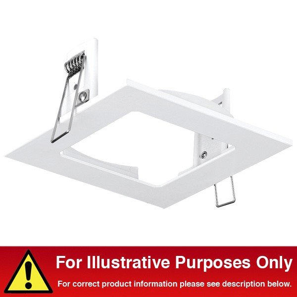 Aurora Lighting AU-BZ106SS Aluminium Fixed Square LED Downlight Bezel ...