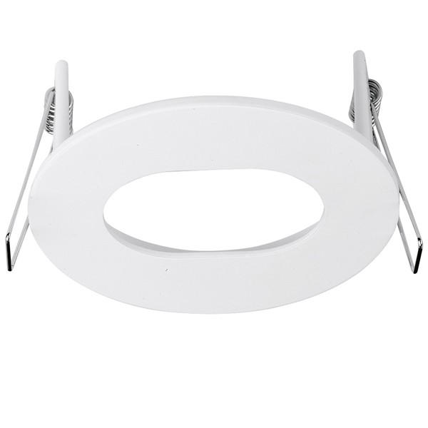 Aurora Lighting AU-BZ116W Fixed Oval Aperture 110mm Aluminium Downlight ...