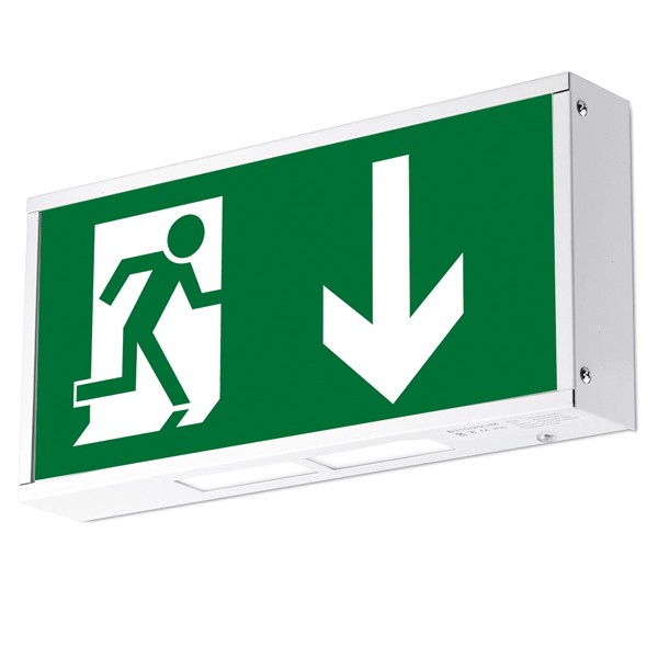 Aurora Lighting AU-EMLED71 240V Maintained LED Emergency Exit Box | UKES