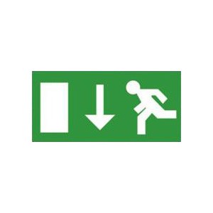 Aurora Lighting AU-LG7D AU-EMLED71 Down Emergency Exit Legend at UK ...