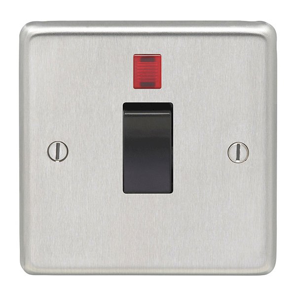 Eurolite Stainless Steel Satin Stainless 1 Gang 20amp Double Pole ...