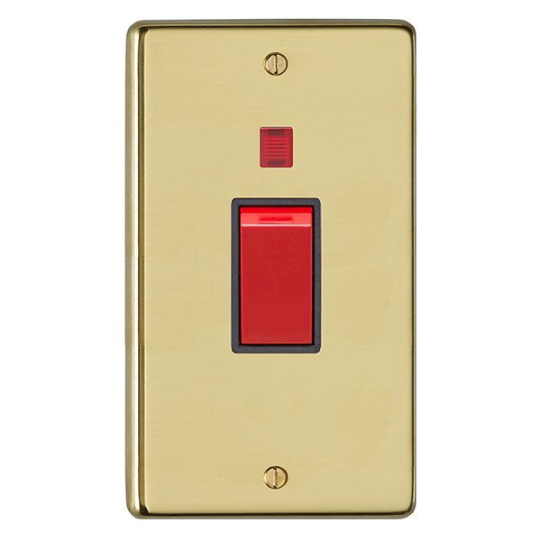 Eurolite Stainless Steel PB45ASWN-B Polished Brass 2 Gang 45amp DP ...