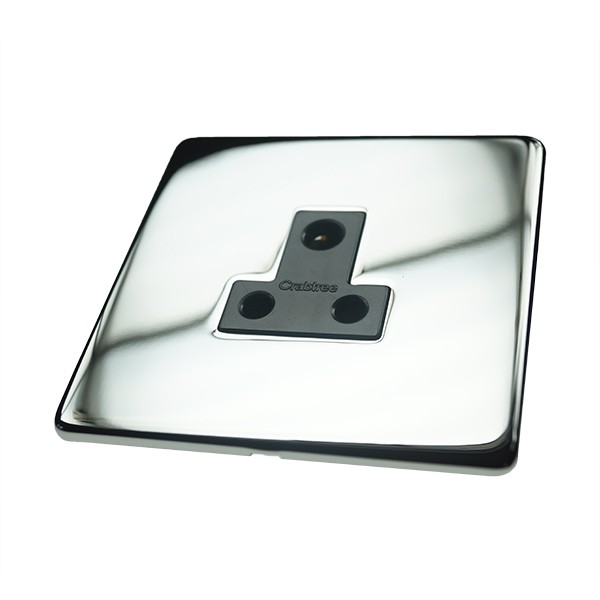 Eurolite Concealed Fix Flat Plate Polished Chrome 1 Gang 5amp ...